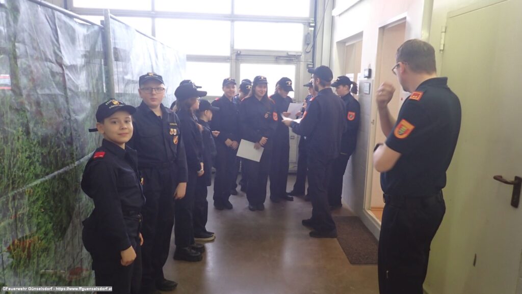 Feuerwehrjugend Wissenstest 2024 – Feuerwehr Günselsdorf